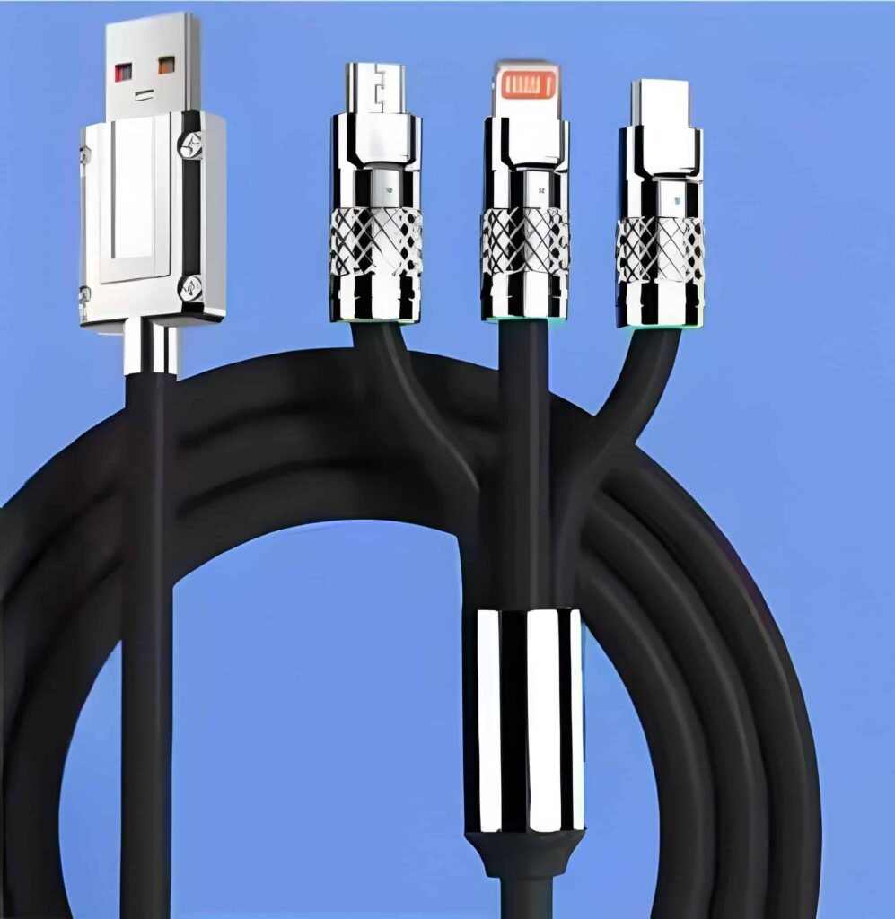 IDYD 3 In 1 Fast Charging Cable, USB Type-C, Lightning & Micro-USB ...